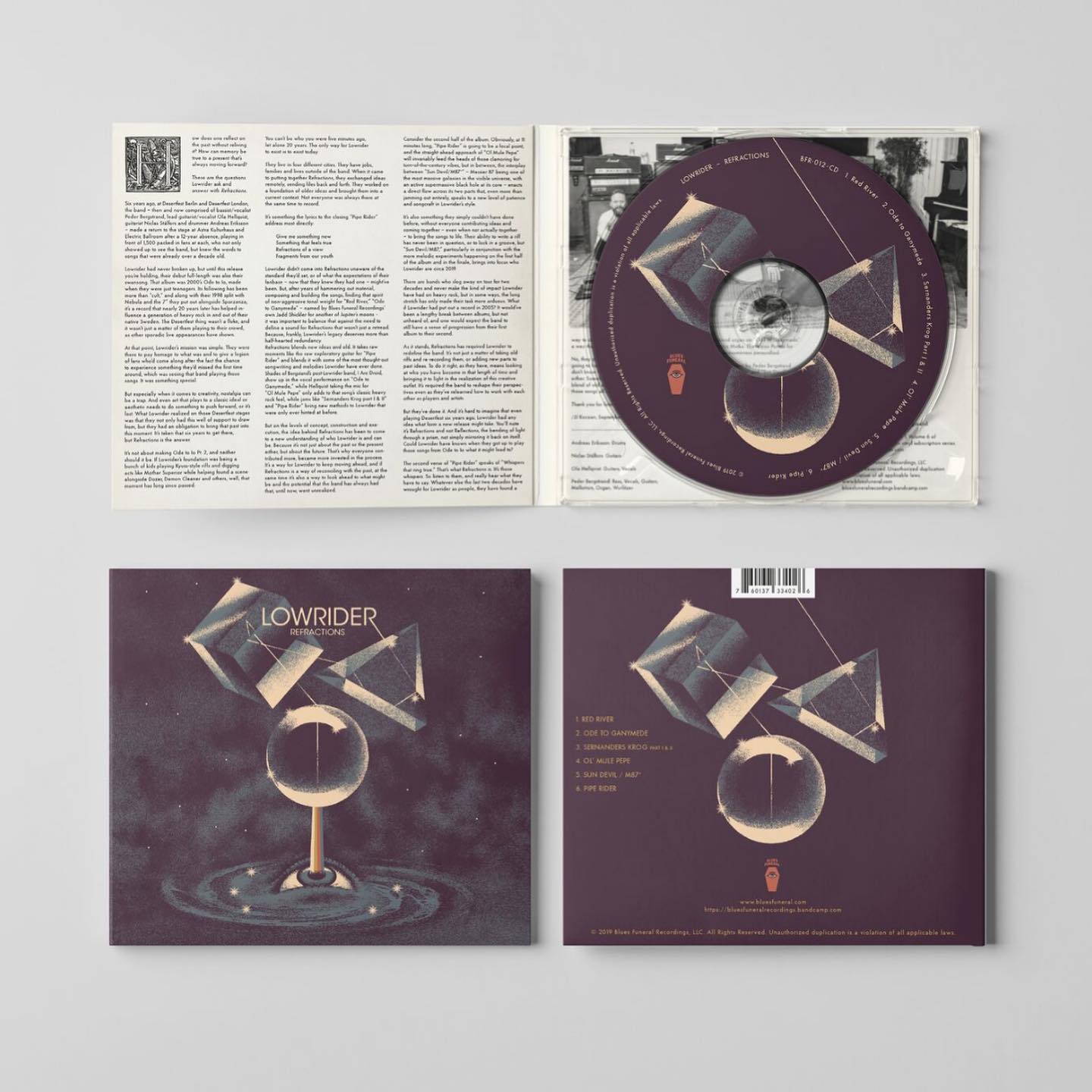 Lowrider - Refractions (2020) Stoner Rock from Sweden - DJS of DOOM